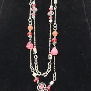 Ruby Rd. Jewelry | Elegant Ruby Rd Suede Leather Silver Necklace | Poshmark